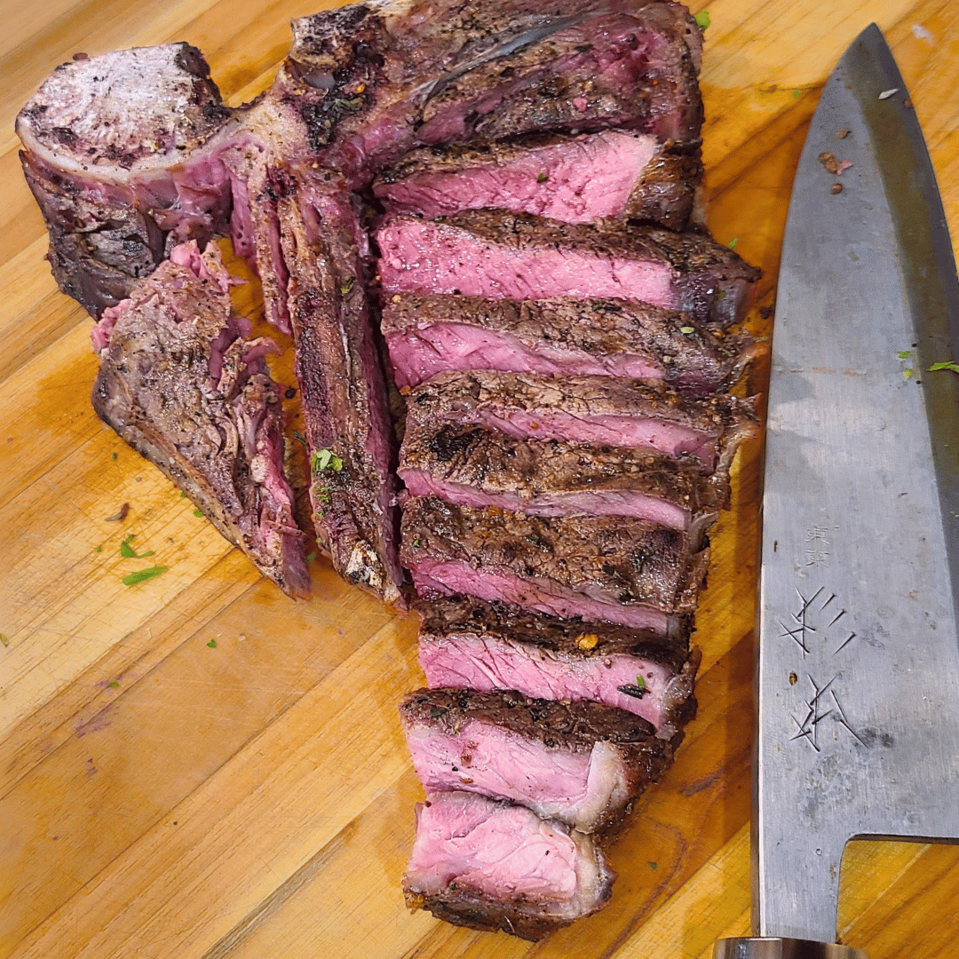 Buffalo T-Bone Cowboy Steak: Bison Steak for Sale Online or In Store ...