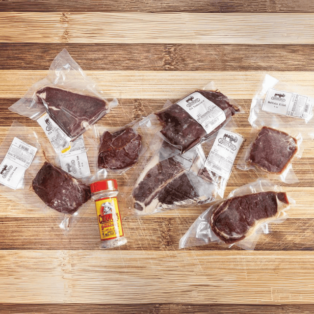 Bison & Elk Steakhouse Box: Large Provides Bison Meat Free Shipping ...