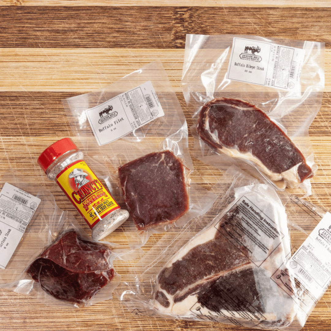 Bison & Elk Steakhouse Box: Large Provides Bison Meat Free Shipping ...