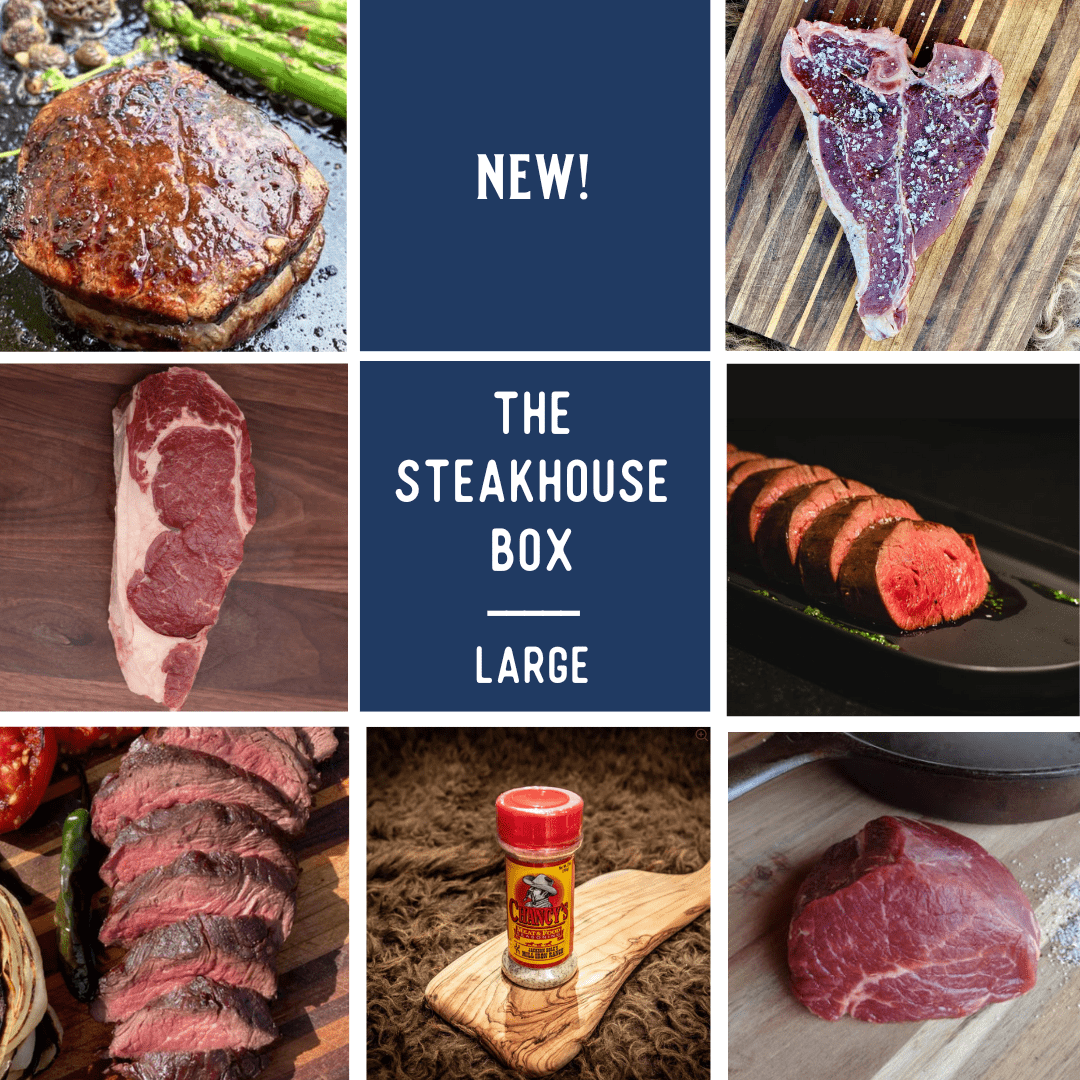 Bison & Elk Steakhouse Box: Large Provides Bison Meat Free Shipping ...