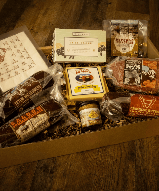 Meat & Cheese Gift Box | Bison & Elk Basket Delivery – Jackson Hole ...