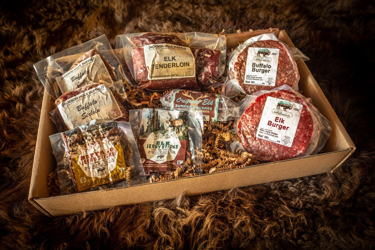 Buffalo & Elk Big Game Butcher's Box – Jackson Hole Buffalo Meat